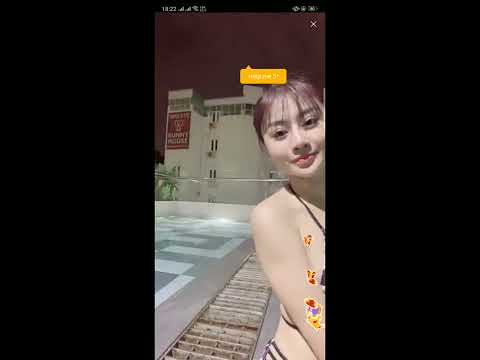 beautiful girl live bigo after shower