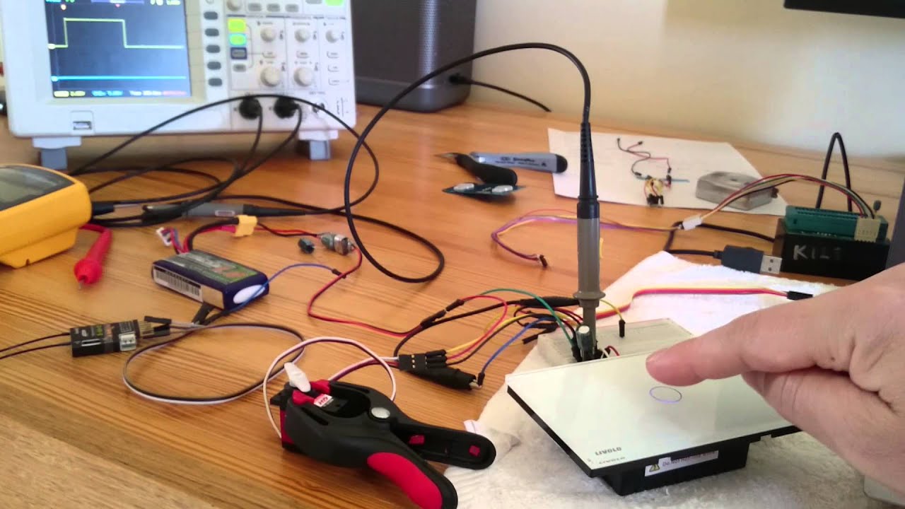 LIVOLO Touch Light Switch controlled servo. - YouTube