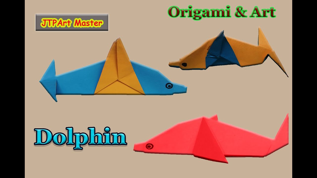 How to make an easy Origami dolphin step by step(Tutorial) || Paper ka ...