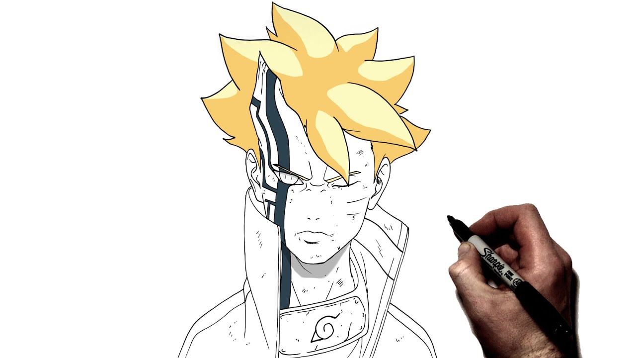 How to Draw Borushiki | Step By Step | Boruto - YouTube