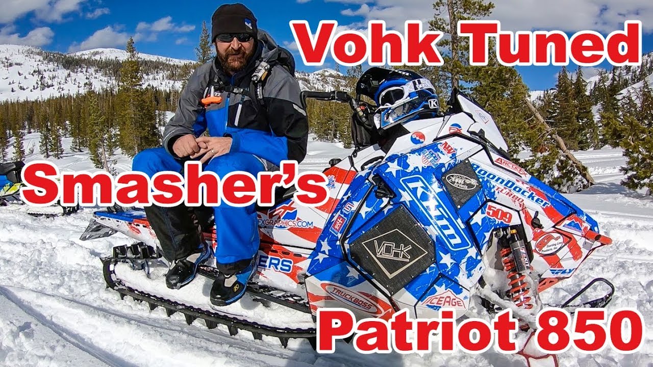 VOHK TUNED POLARIS PATRIOT 850 SNOWMOBILE BOONDOCKERS - YouTube