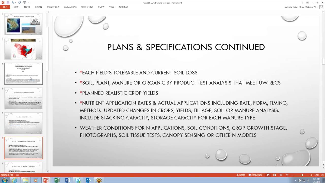 Overview of Wisconsin NRCS Nutrient Management Standard Update Webinar ...