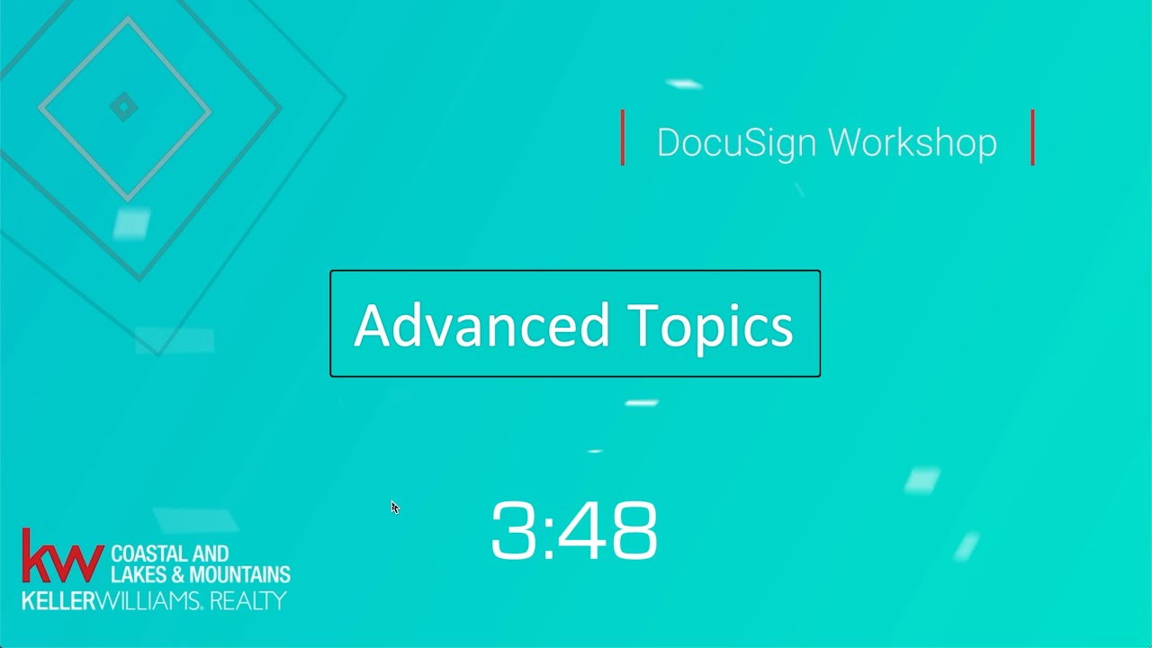 *NEW* 01/04/22 DocuSign Workshop "Advanced DocuSign – Diving into the ...