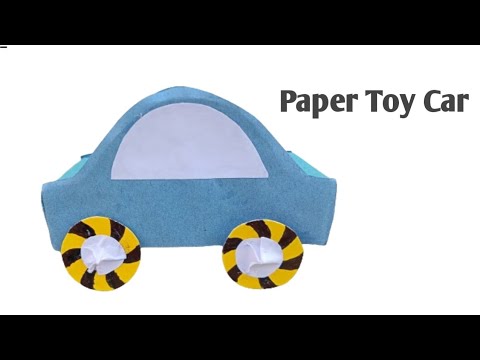 How To Make Paper Toy Car / Paper Craft Car For Kids / Paper Car ...