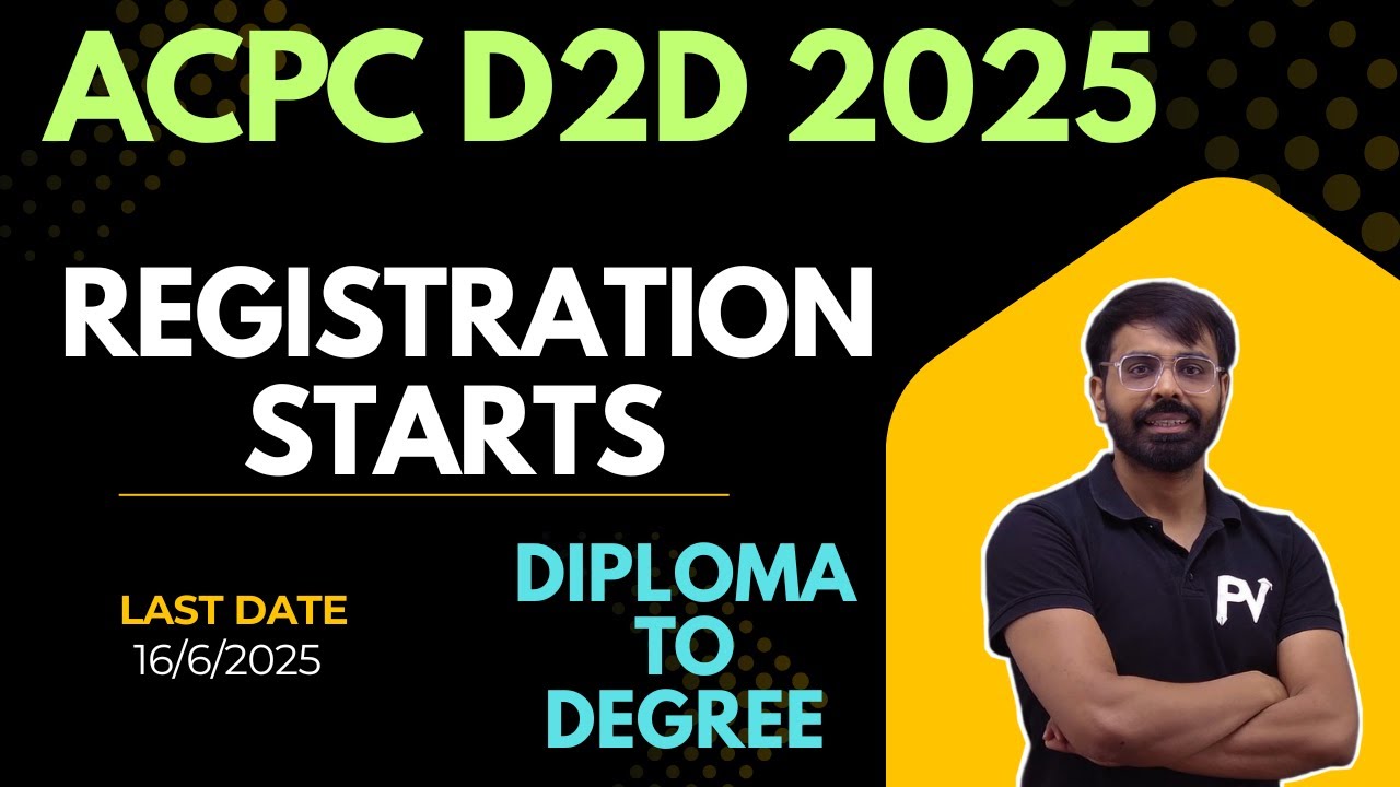 DIPLOMA TO DEGREE [D2D] REGISTRATION PROCESS 2025 || LAST DATE 19/6 ...