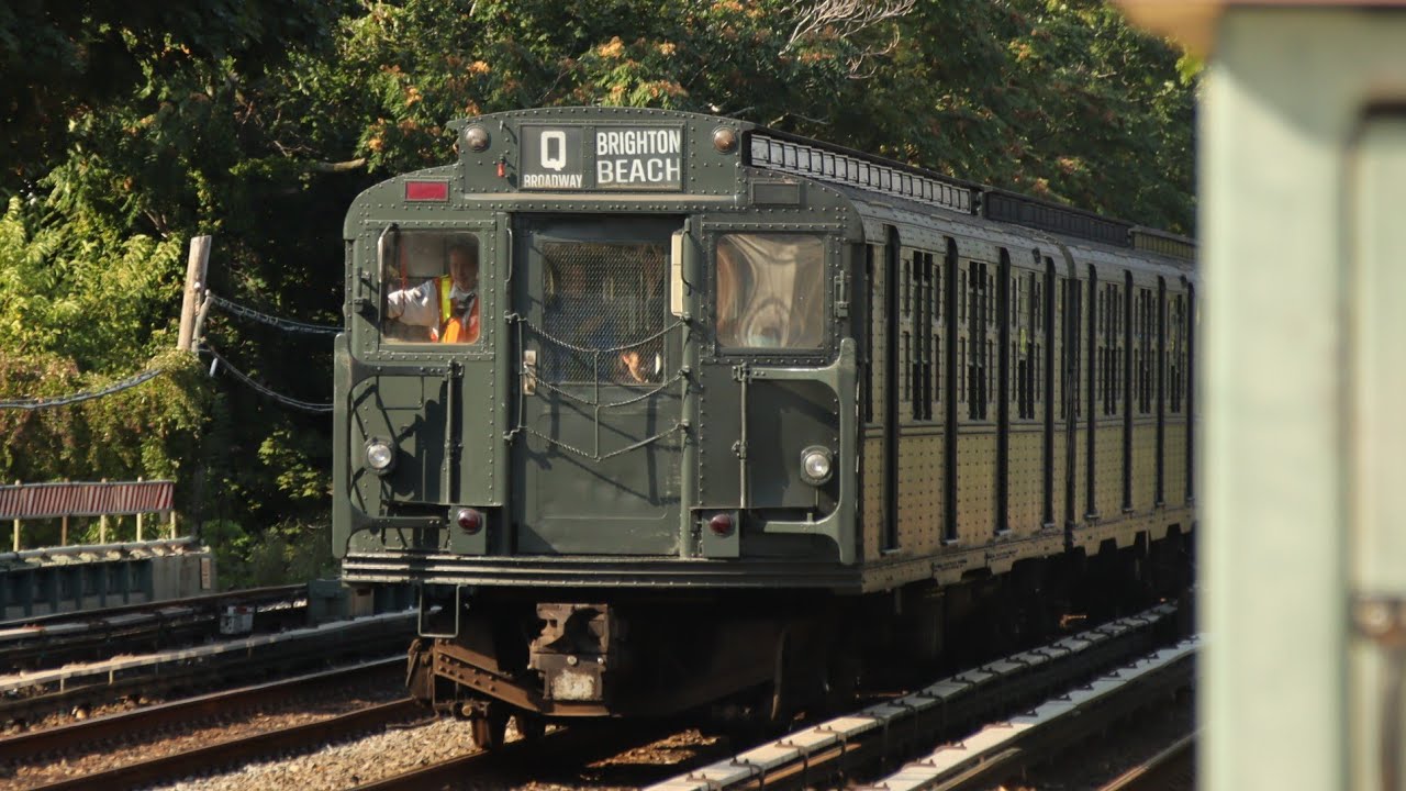 NYCT BMT Brighton Line: American Car Foundry R1-9 & Pullman R46 Diamond ...