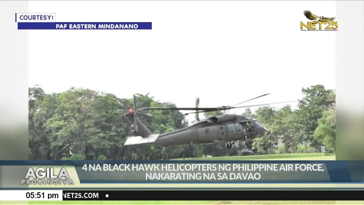 4 na Black hawk helicopters ng Philippine air force, nakarating na sa ...