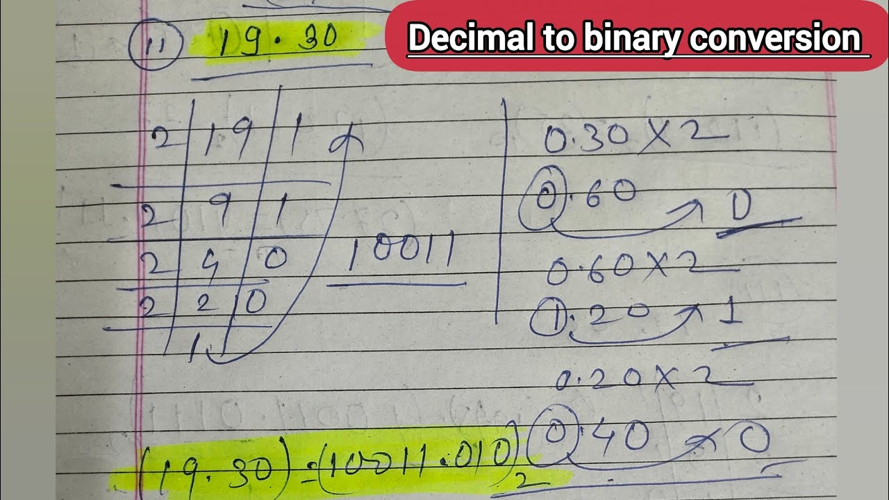 How to convert decimal number to binary number // l decimal number ko binary me kaise change ...