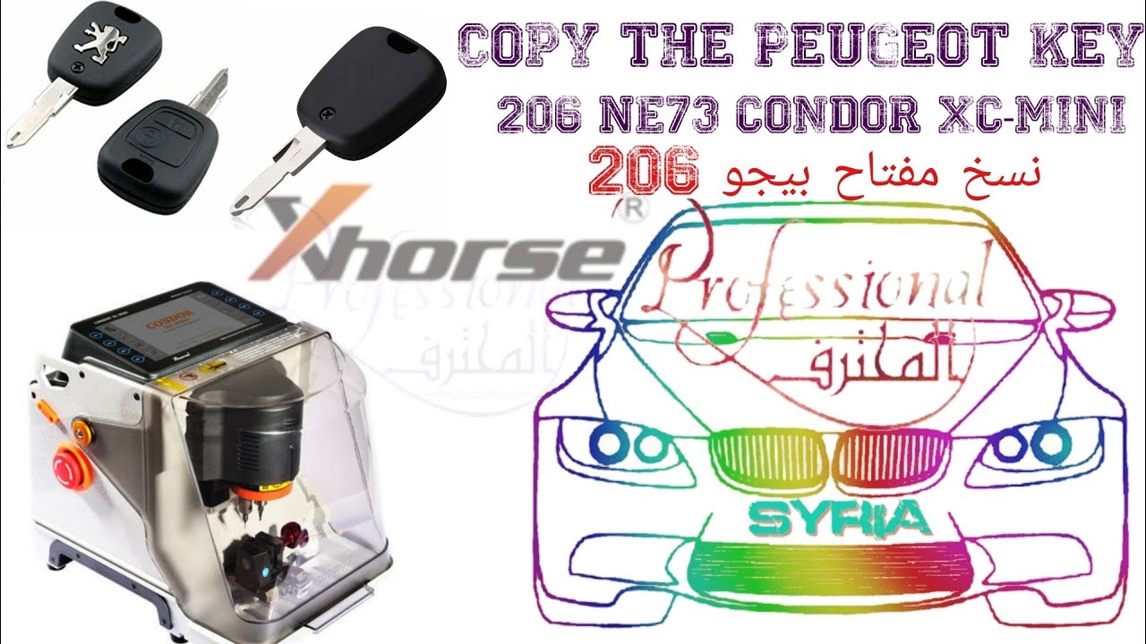 The way to copy the Peugeot Ne73 key on the electronic machine_Xhorse ...
