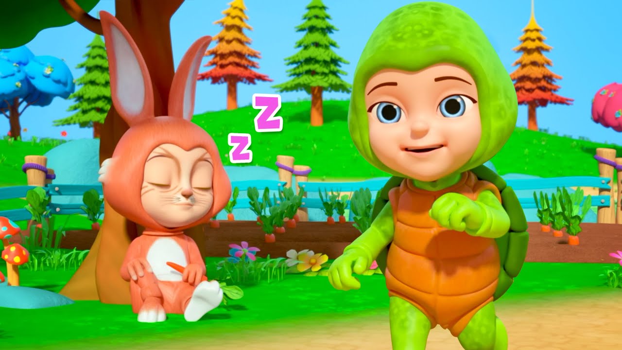 The Hare & Tortoise Story + More Cartoon Stories And Kids Fairytales ...