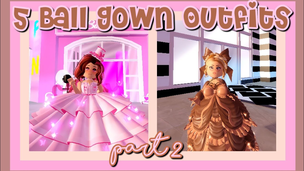 •5 Ball Gown Outfits• Part 2 | Royale High | Roblox - YouTube
