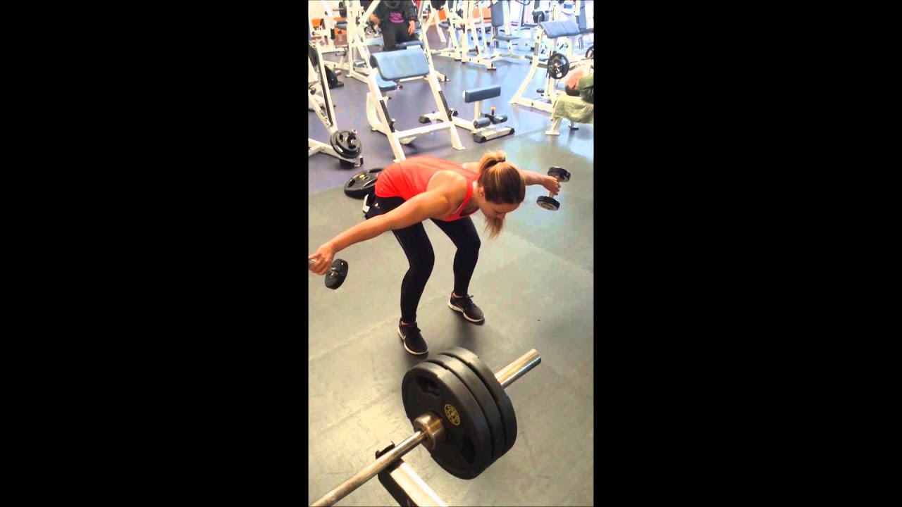 Dumbbell Bent Over Lateral Raises - YouTube