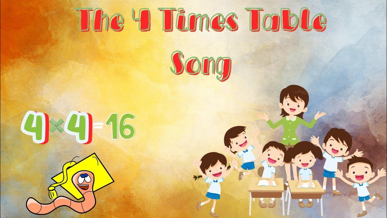 The 4 Times Table Song (Multiplying by 4) | Silly School Songs - YouTube