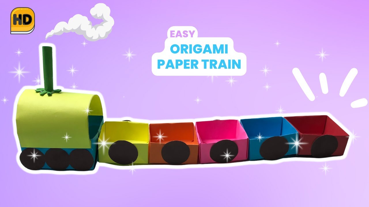 Easy Origami Paper Train | School Paper Craft Ideas | DIY | Hello ...