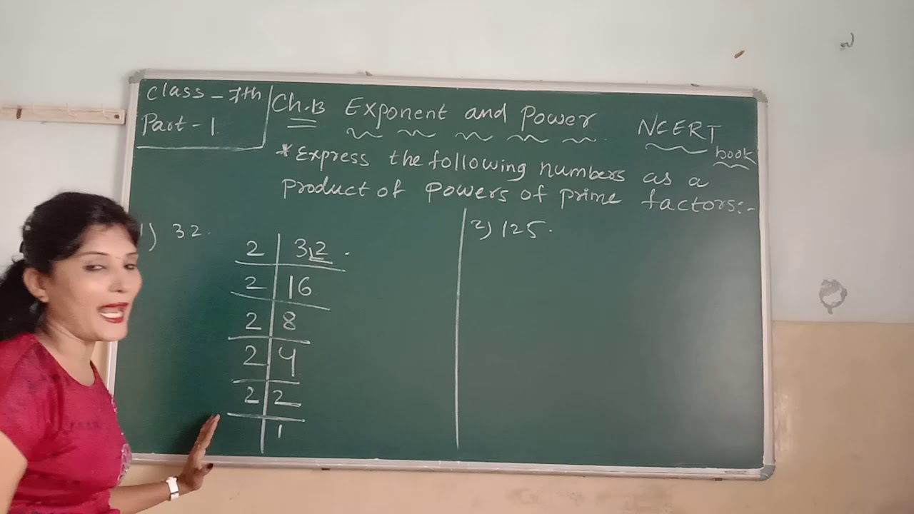Std. 7 Maths Ch.13 Exponent and Power Part 1 - YouTube
