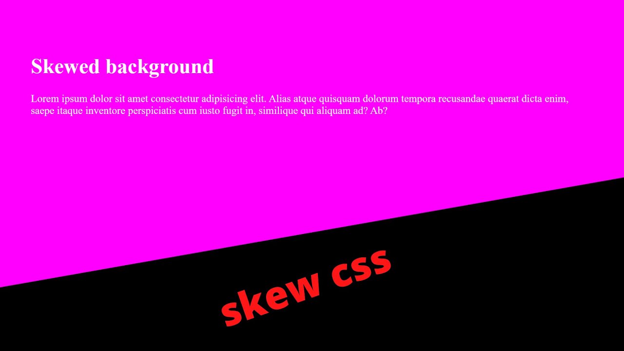 Skewed Background Sida Lo Sameyo Skewed Background Html Css 9779
