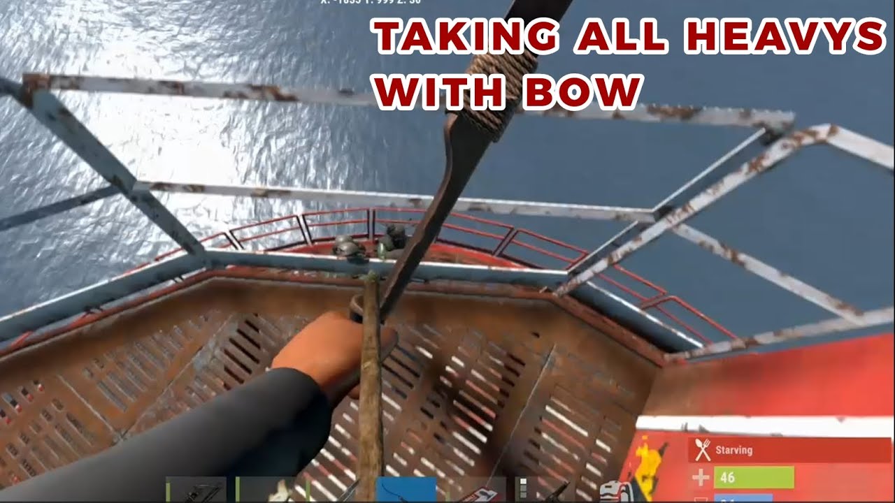 Taking all Heavy scientists with a bow and no heals - Rust console ...