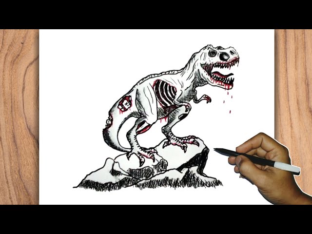 Zombie Dinosaur With Images Dinosaur Pictures Tattoos