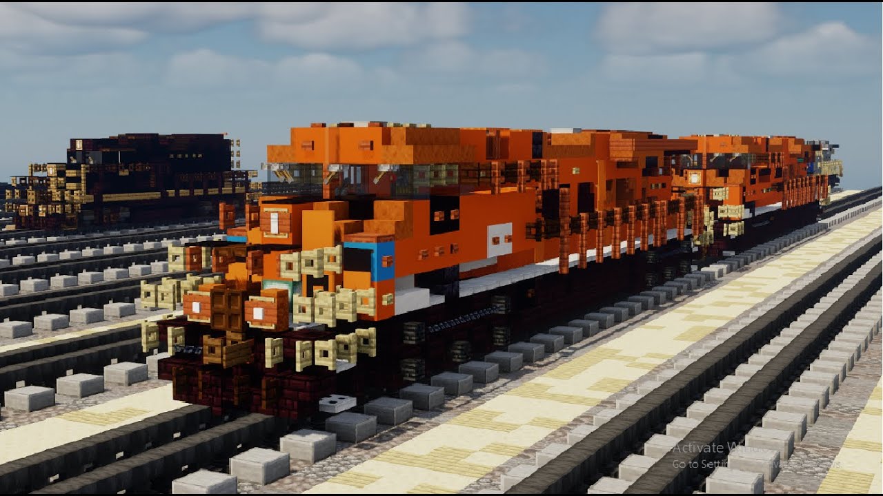 Minecraft Canadian Pacific ES44AC Every Childs matter Tutorial - YouTube