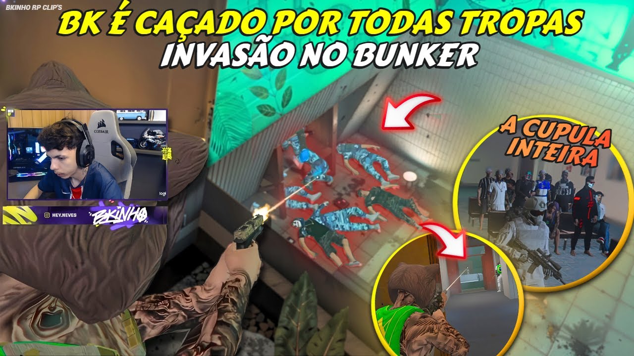 TODA A CUPULA CAÇA O BK | INVASÃO NO BUNKER | A TROPA DEFENDEU ...