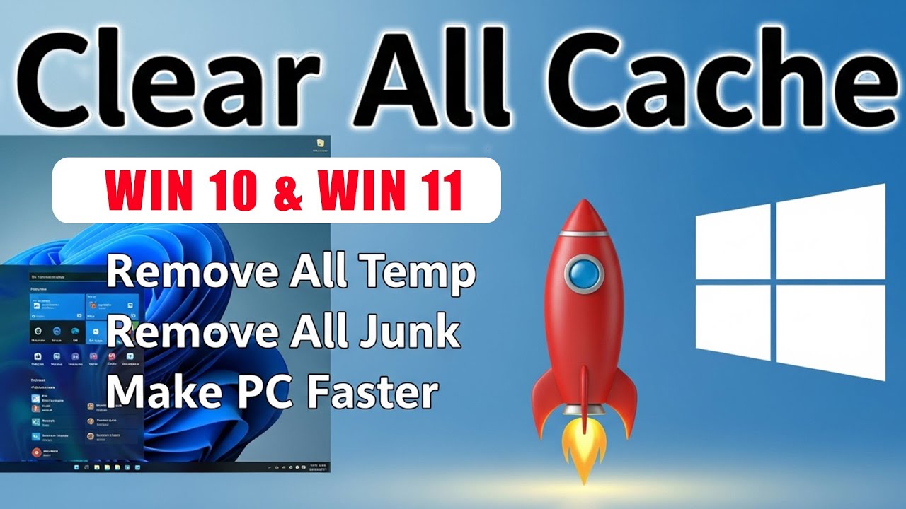 Clear ALL CACHE & JUNK From Windows 11 & Windows 10 — Easy Way to Boost ...