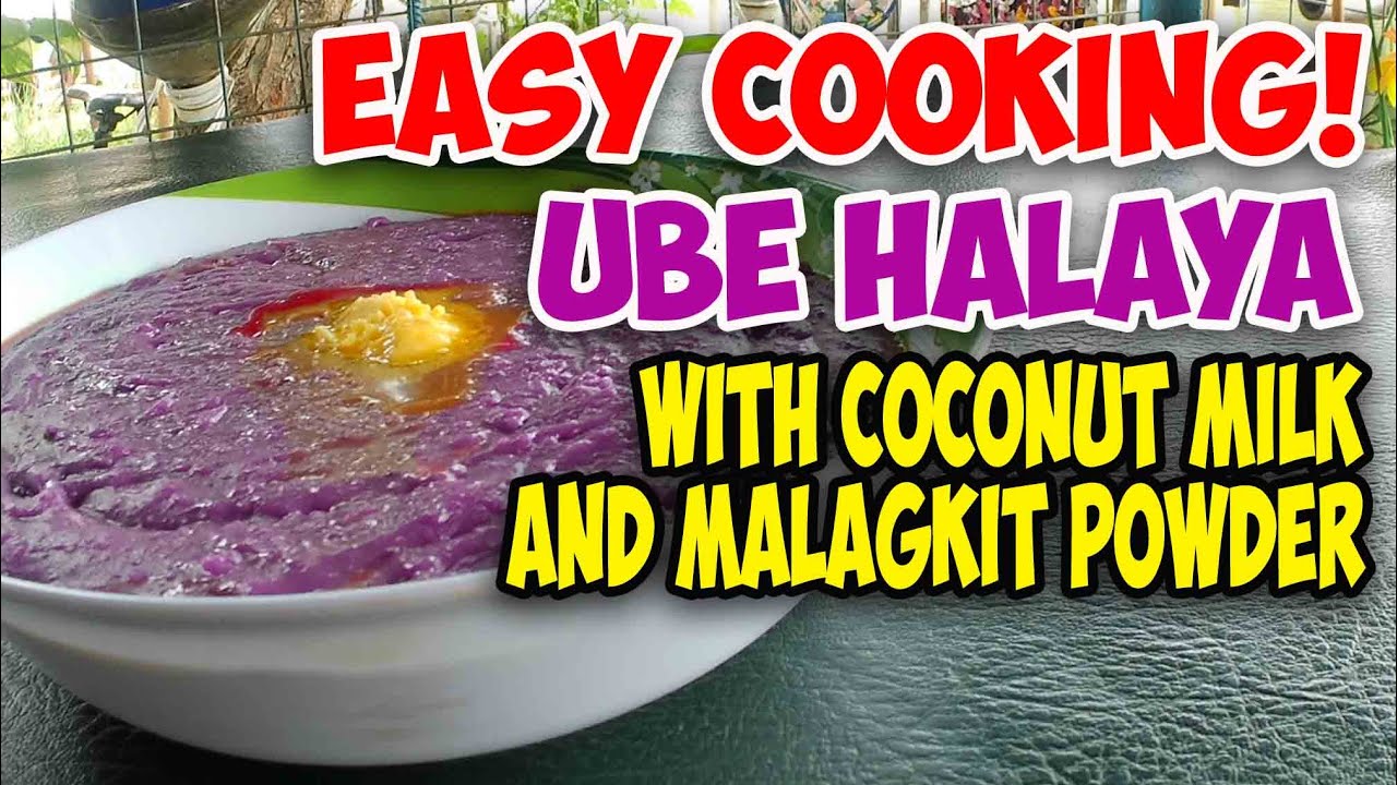 Ube Halaya with Coconut Milk and Malagkit Powder - YouTube