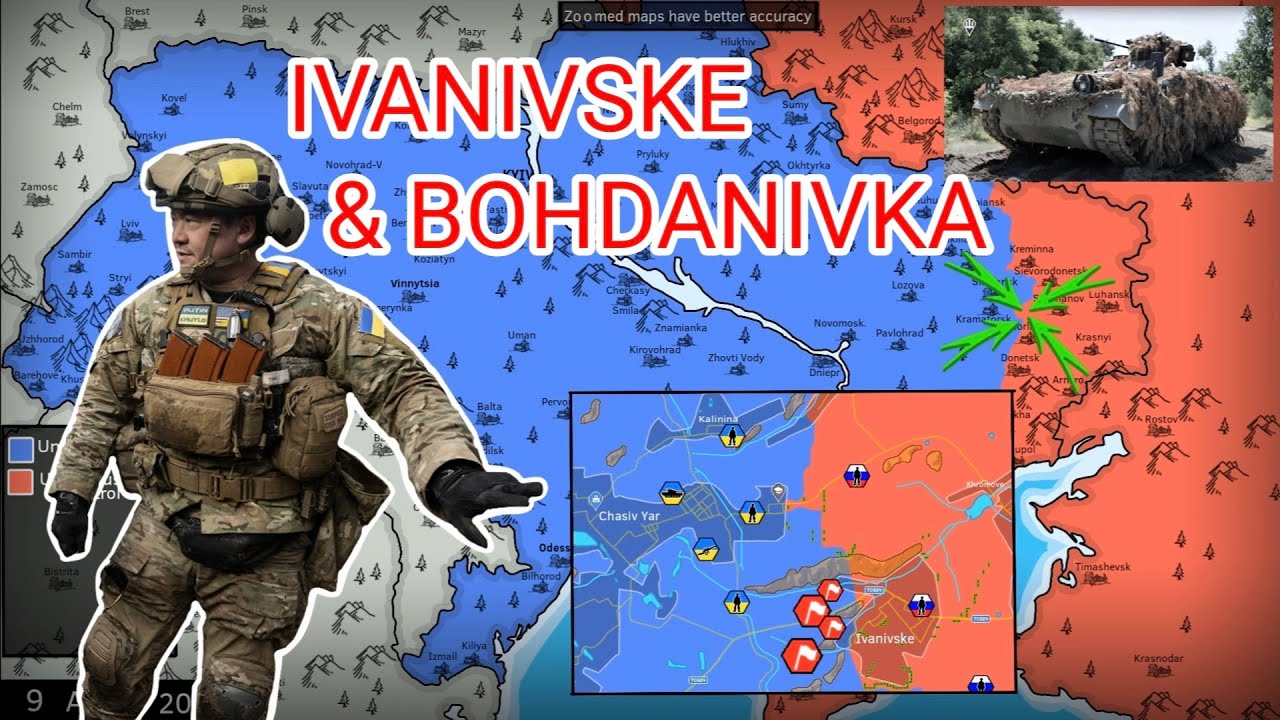 Advances in Ivanivske & Bohdanivka [9 April 2024] - YouTube