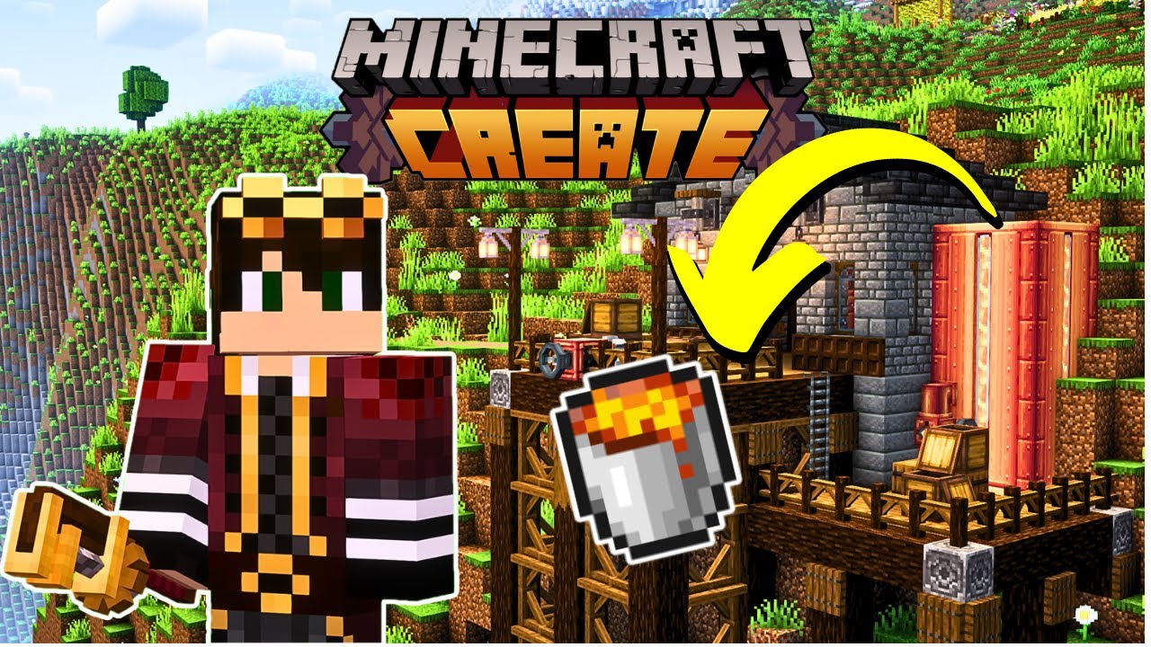 Steam Power and Infinite Lava with the CREATE MOD! - Modded Let's Play ...