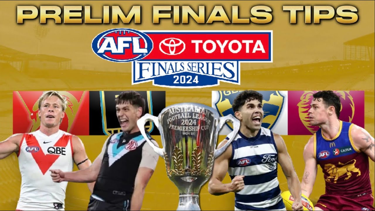 AFL PRELIM FINALS TIPS 2024 - YouTube