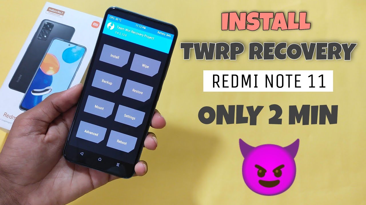 Install TWRP Recovery in REDMI note 11 [spes] | Redmi note 11 TWRP only ...