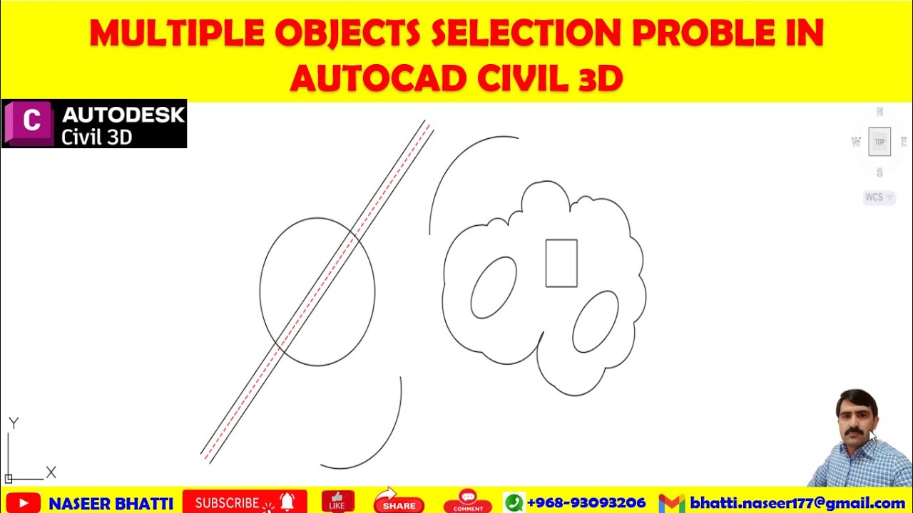 Multiple Objects Selection Problem In Autocad Civil 3d Autocad Not Selecting Objects Youtube