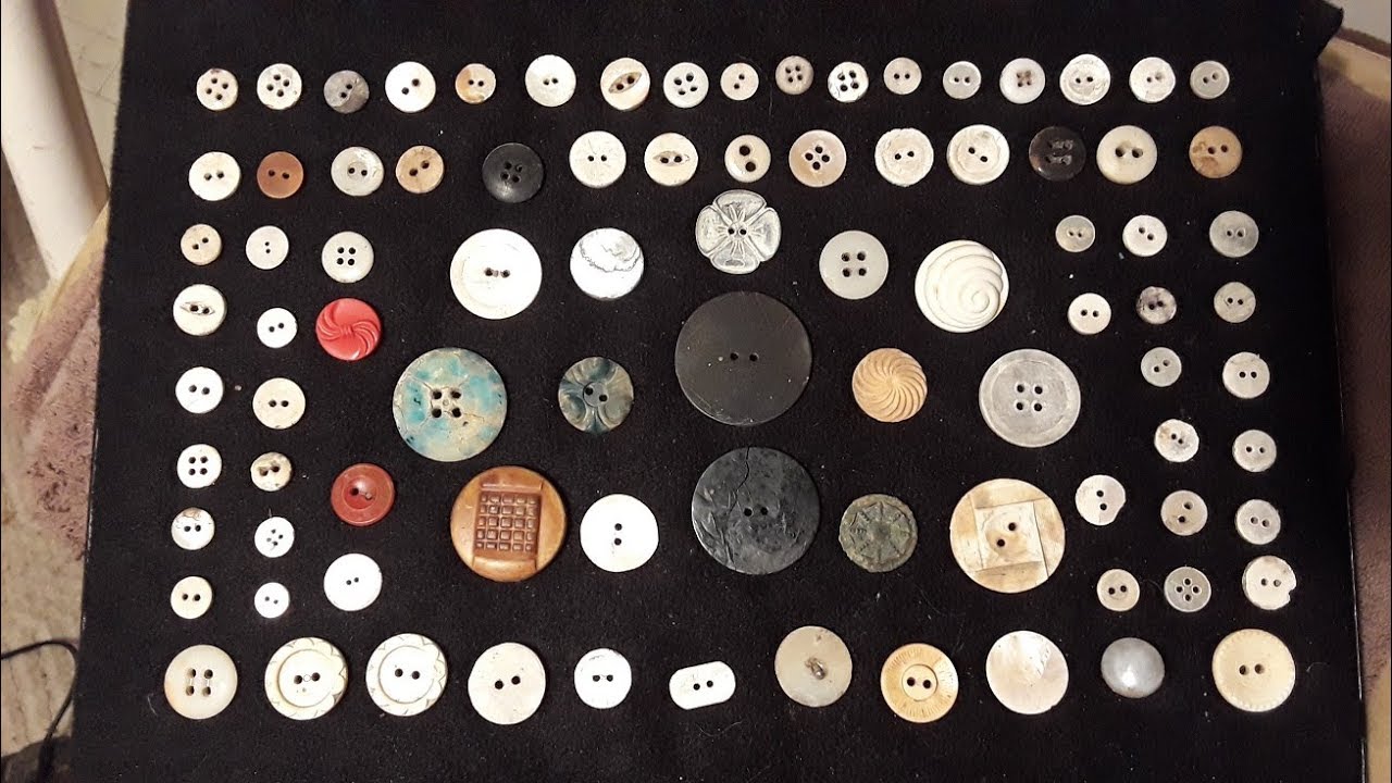 Treasure Hunting Digging Cleaning & Displaying Old Buttons Antique ...