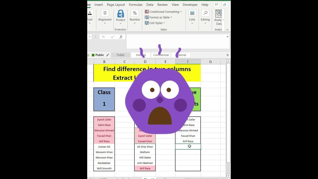 Compare Two Columns To Find Differences In Excel Using Unique And Compare Two Columns To Find Differences In Excel Using Unique And