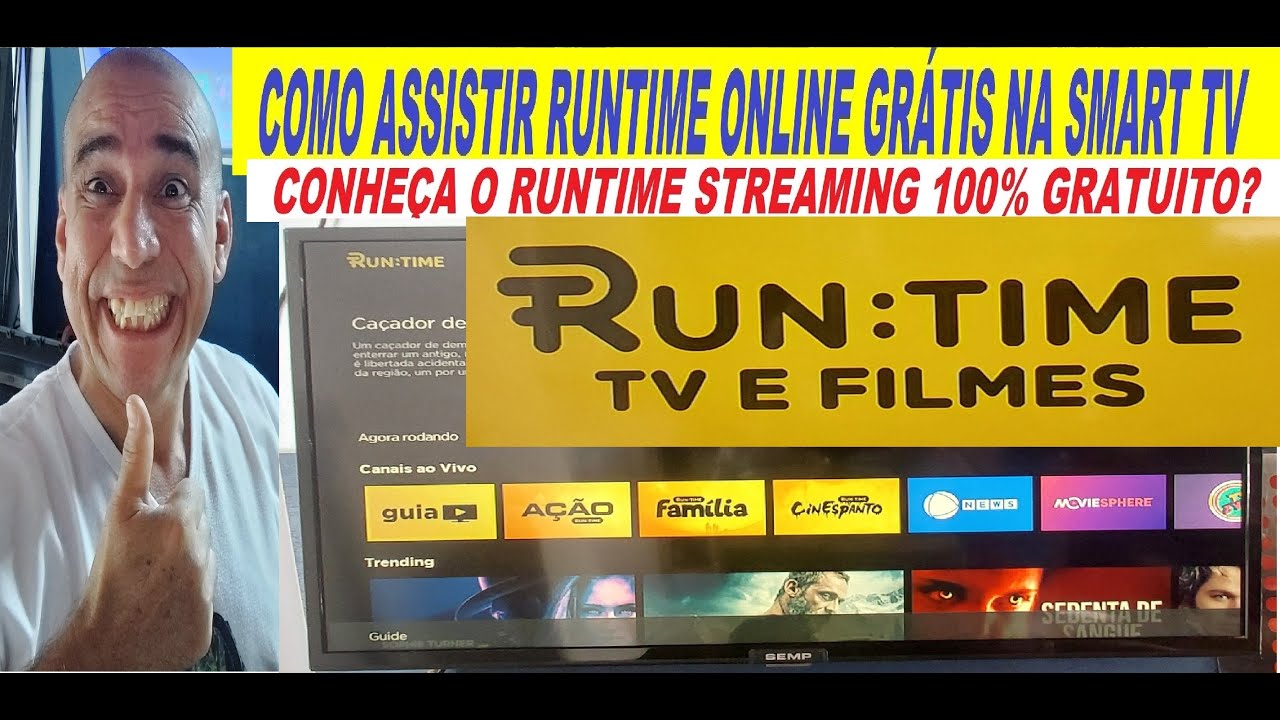 COMO ASSISTIR RUNTIME ONLINE GRÁTIS NA SMART TV, CONHEÇA O RUNTIME ...