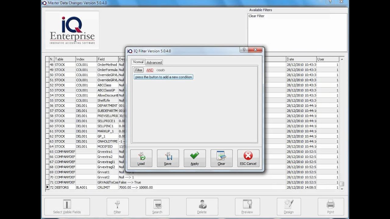 IQ POS Utilities Master File Changes 1 Utilities Master File Changes ...