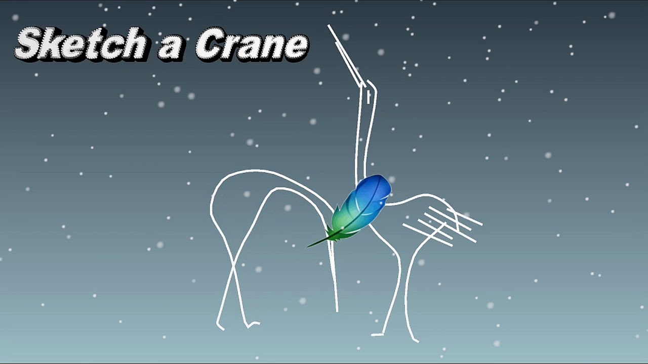 Photo & trip : Bixelangelo - Sketch a Crane - YouTube