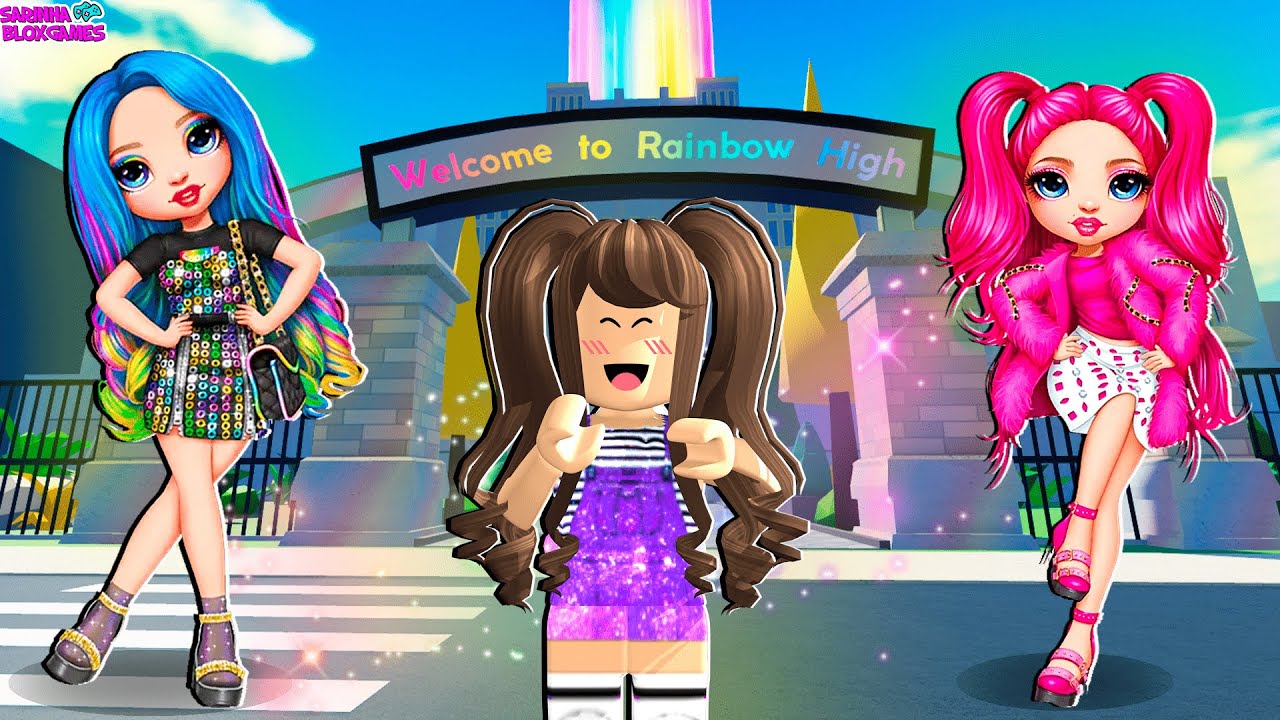 ENTRAMOS NA ESCOLA RAINBOW HIGH DO ROBLOX- Livetopia 🏡 - YouTube