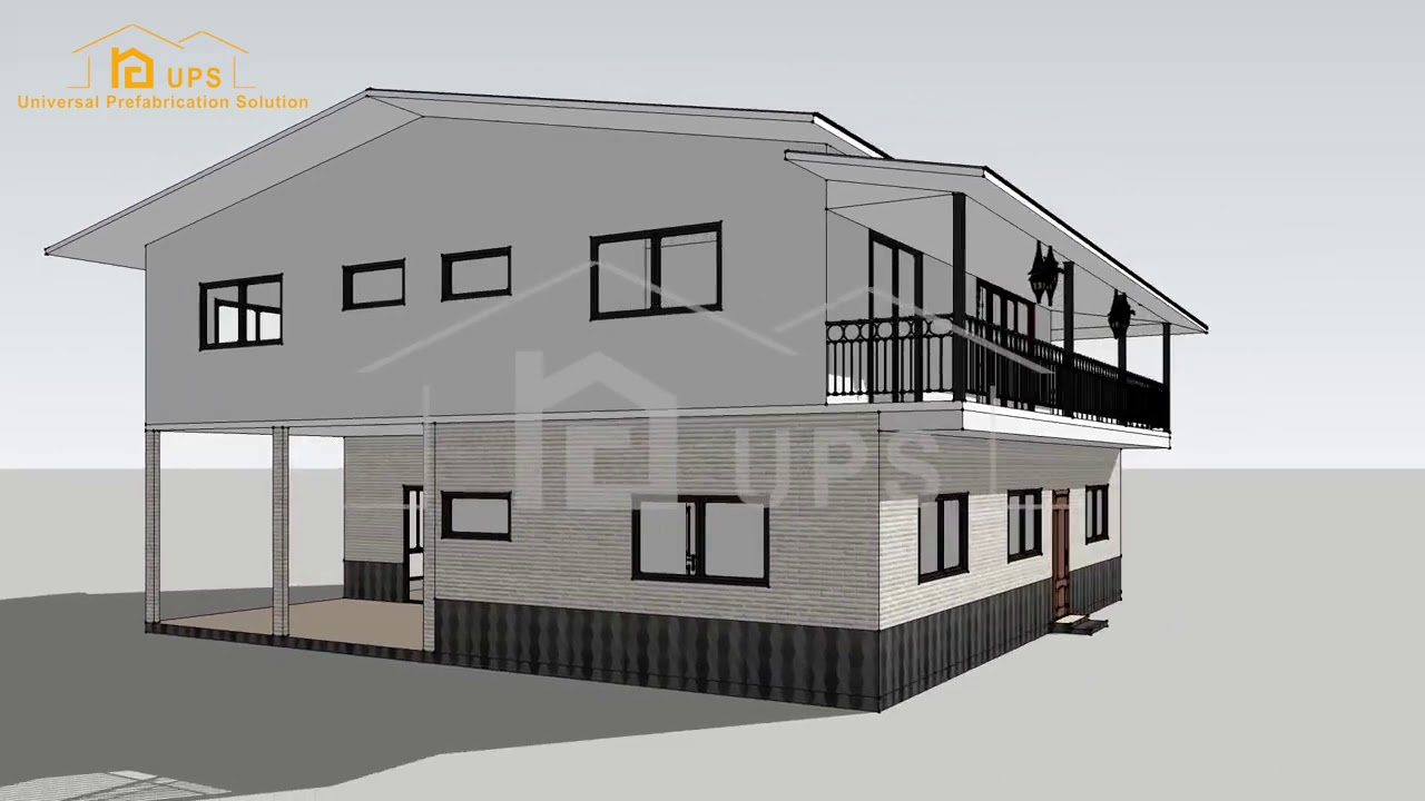 Hot Popular Prefabricated Cement House 2 Layer Building Design - YouTube