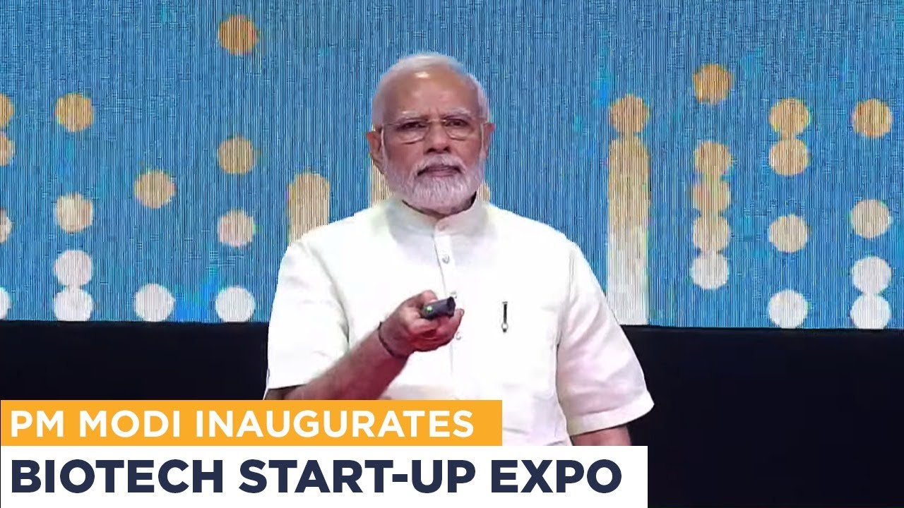 PM Modi inaugurates Biotech Start-up Expo - YouTube