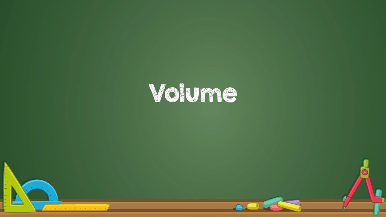 Volume - (Wiskunde) - YouTube