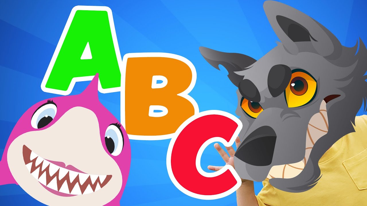 Big Grey Wolf + ABC Phonics with Baby Shark Lesson #3 & More Nursery Rhymes - YouTube