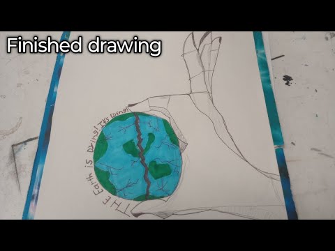 Ap art class drawing finally complete! - YouTube