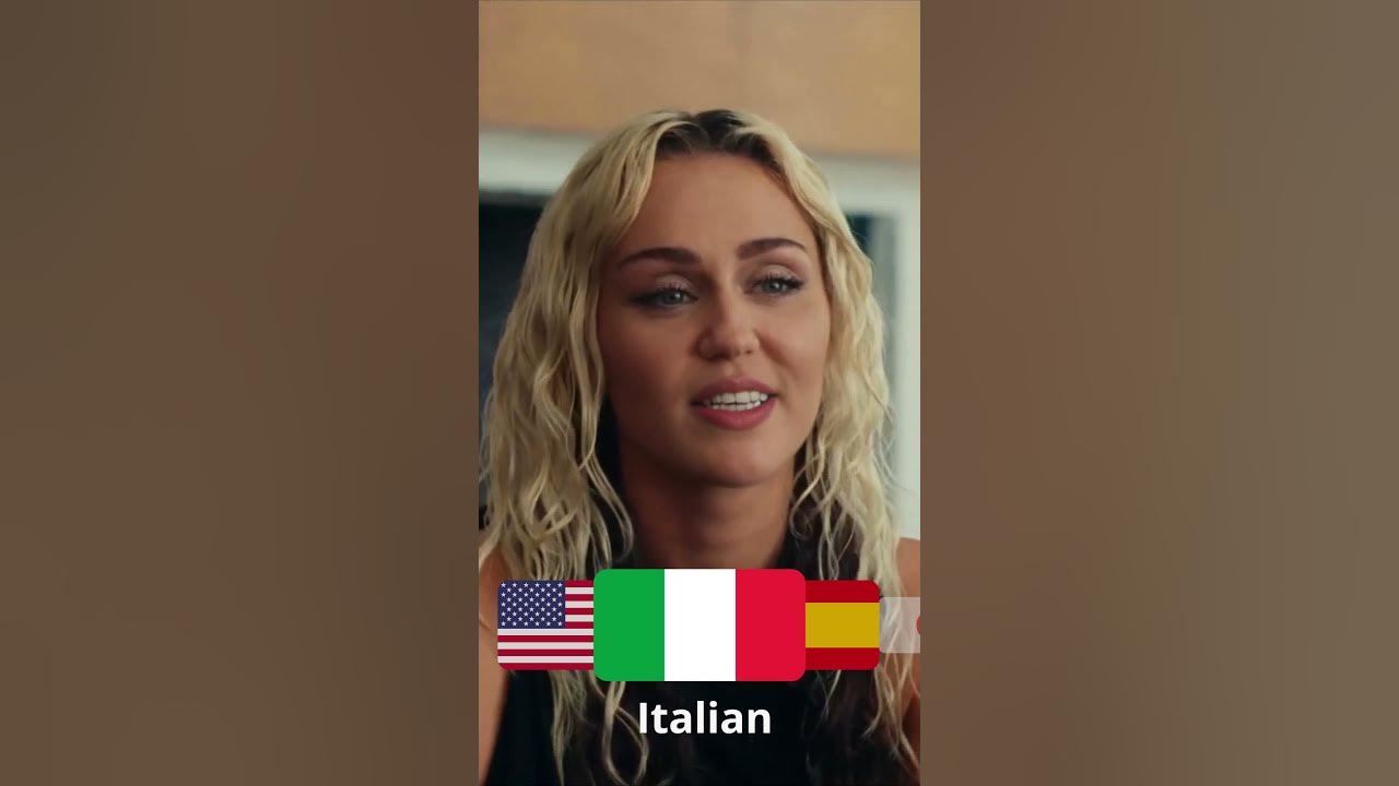 Miley Cyrus weird voice in four languages #mileycyrus #celebrity # ...