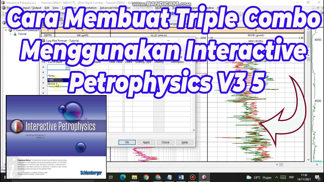 Cara Membuat Triple Combo Menggunakan Interactive Petrophysics V3 5 - YouTube