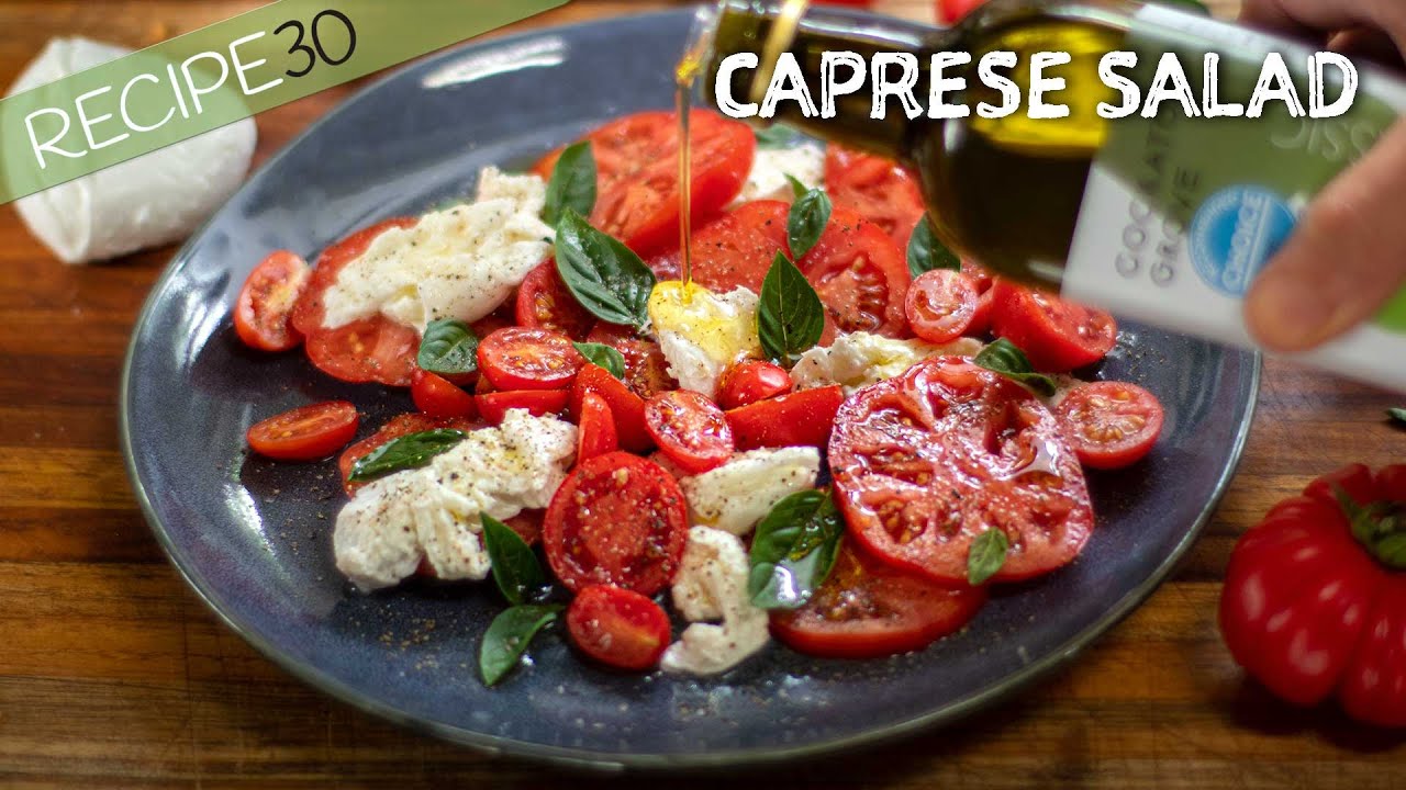 For that Summer Feeling, make an Italian Caprese salad in 5 minutes ...