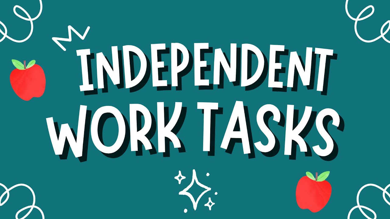 Free Summer Series | Independent Work Tasks | Full SPED Ahead - YouTube