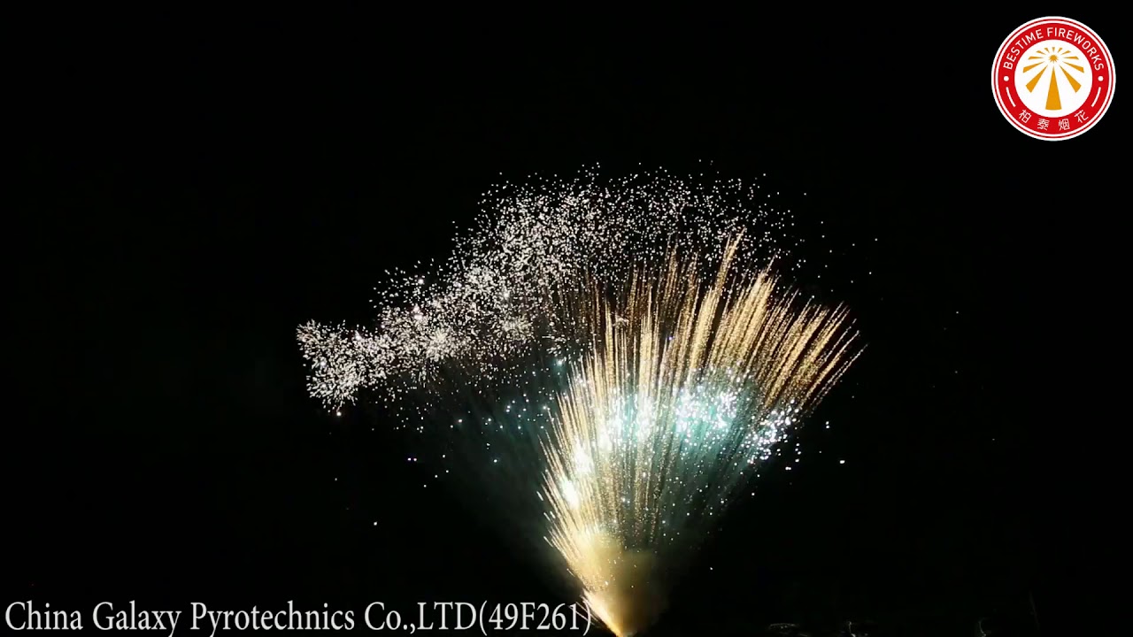 Quiet Fireworks Without Noise 30mm Cake wave to chrysanthemum with ...