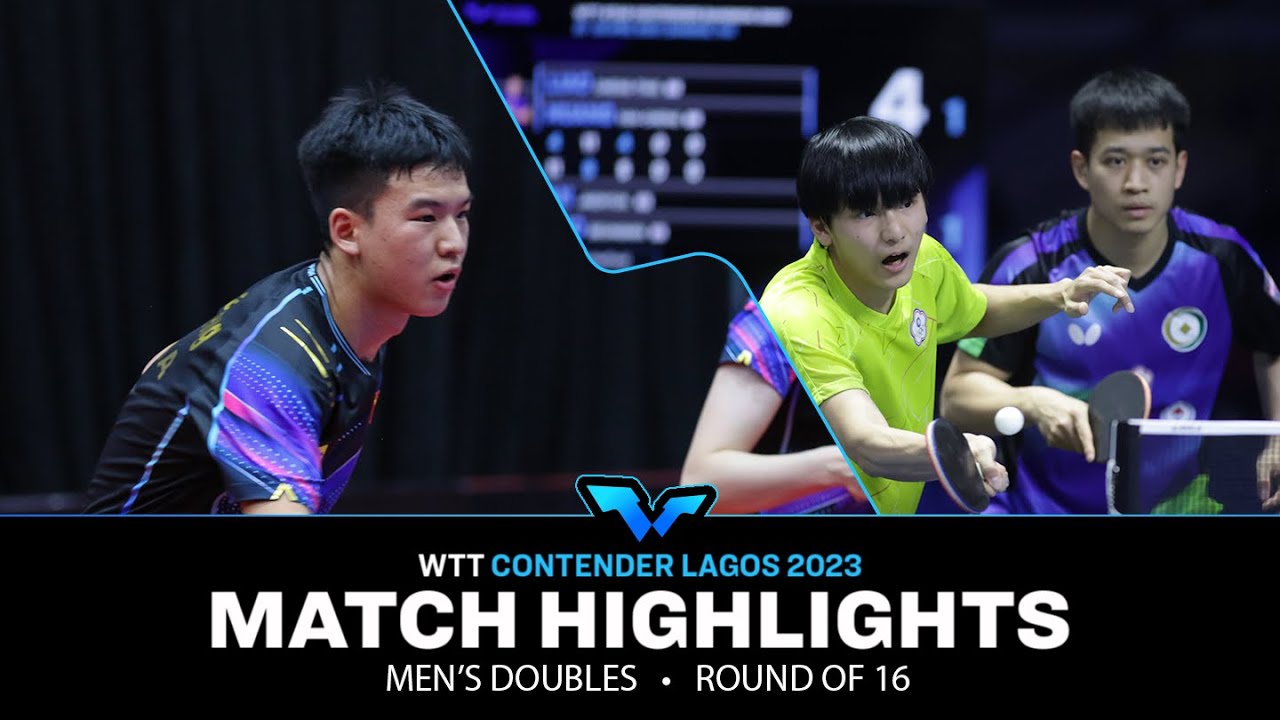 Huang/Liao vs Zhao/Liu | MD R16 | WTT Contender Lagos 2023 - YouTube