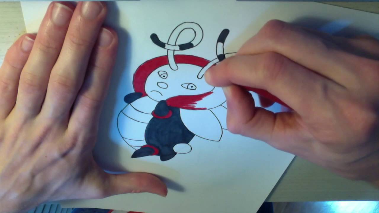 Drawing all the Pokemon: Number 313 Volbeat - YouTube
