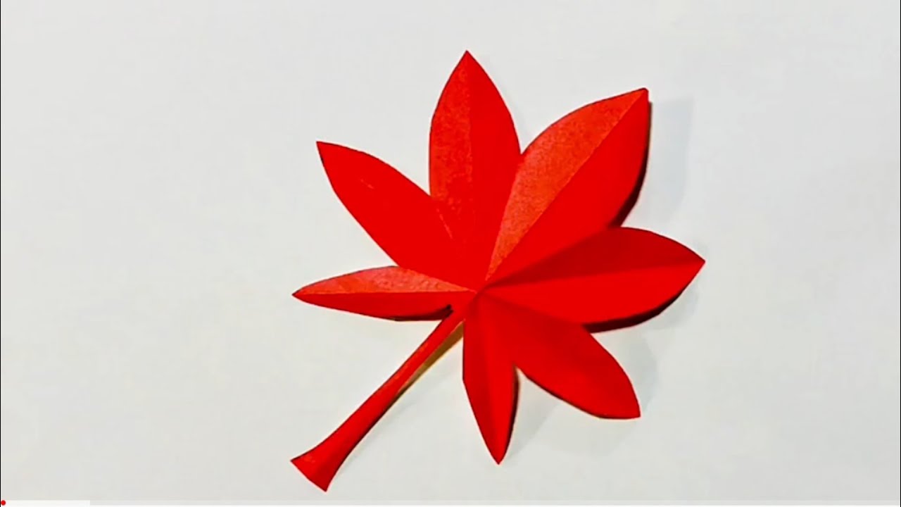 Origami maple Leaf |DIY | Papercraft |How To fold Origami Autumn Leaves ...